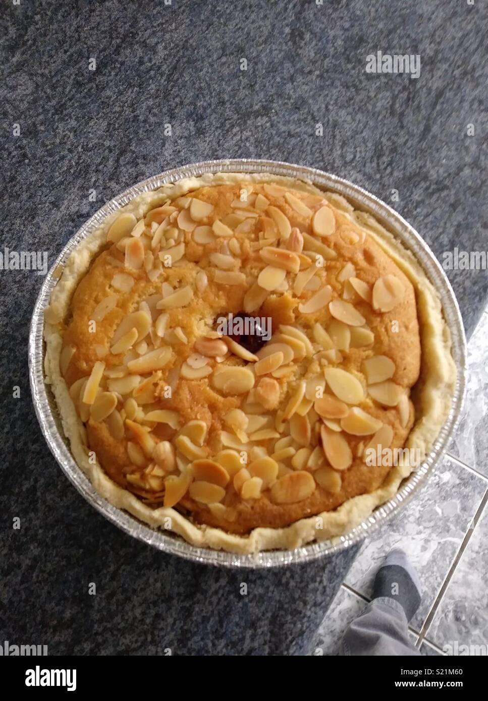 Traditional Bakewell tart Stock Photo - Alamy