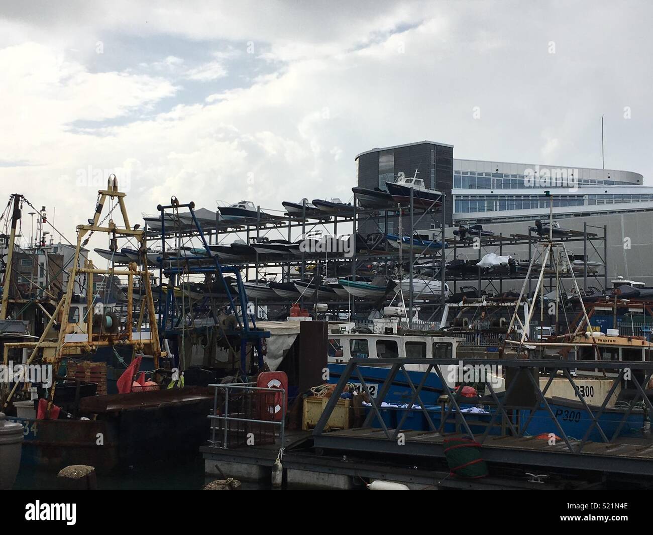 Boat stacks/ boat yard Stock Photo - Alamy