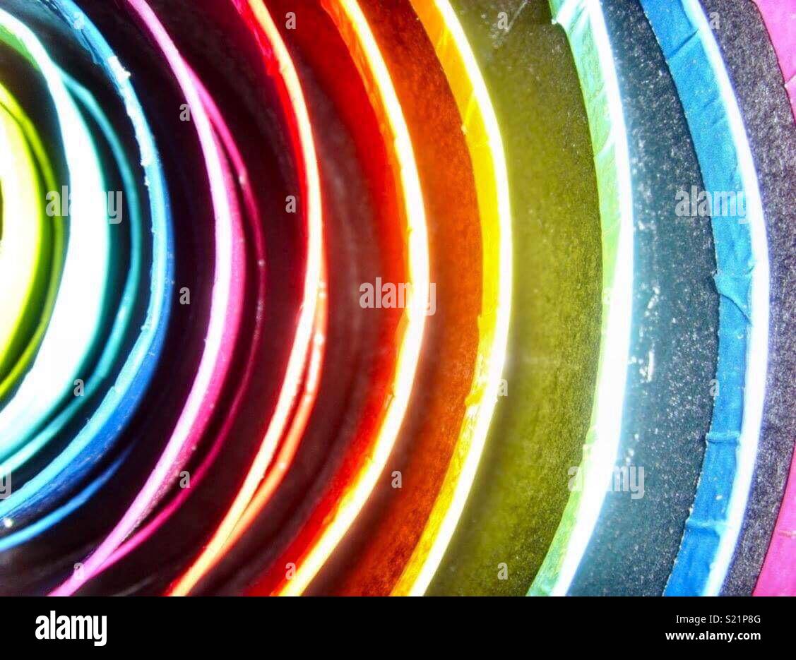 Bright rainbow colours Stock Photo - Alamy
