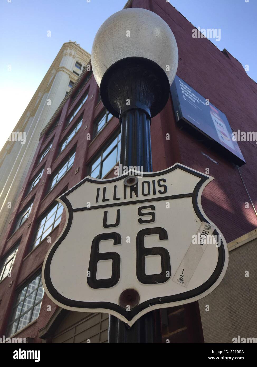 Vintage Route 66 road sign Stock Photo - Alamy