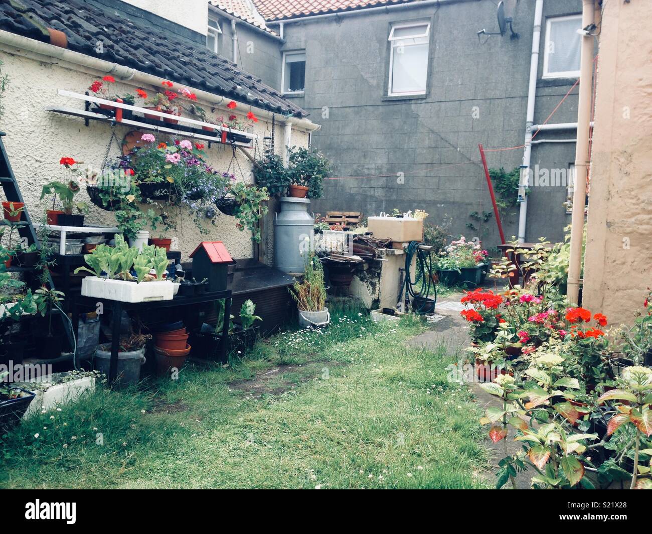 Rustic English Garden Stock Photo - Alamy