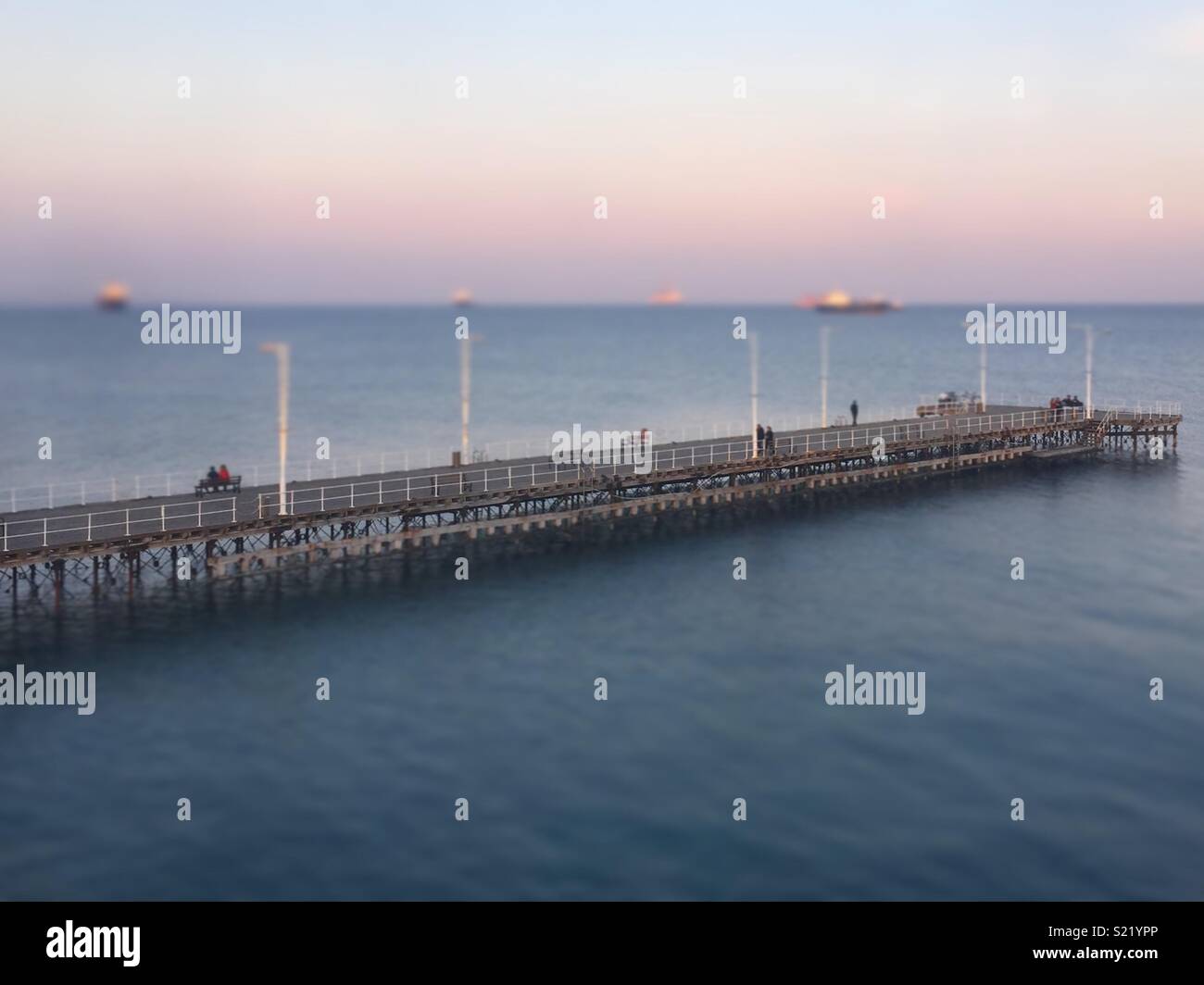 Pier in Limassol, Cyprus Stock Photo - Alamy