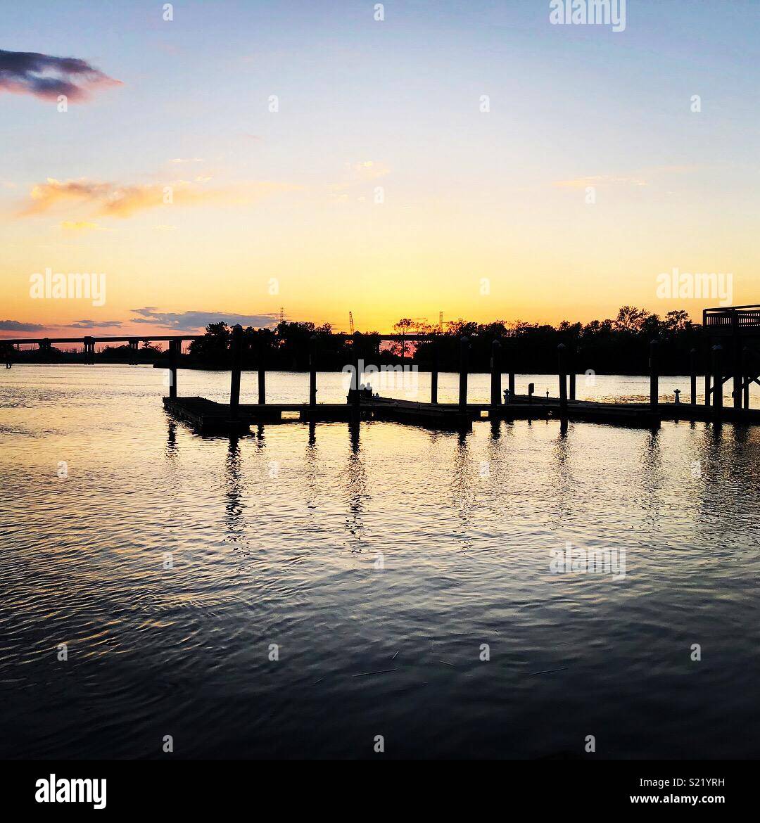 Wilmington North Carolina Cape Fear River High Resolution Stock ...