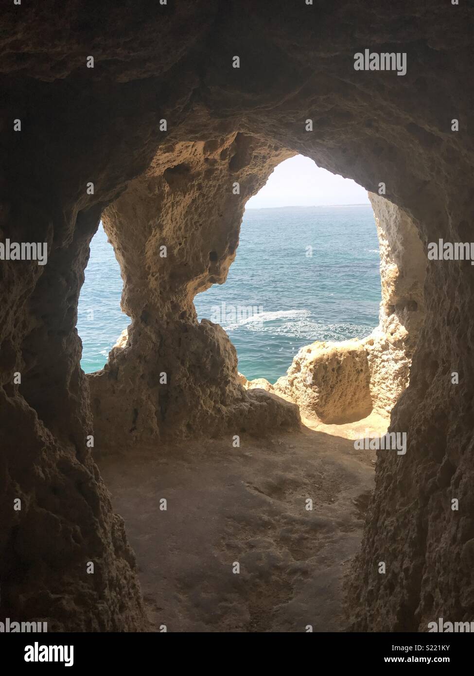 View through rocks Stock Photo - Alamy