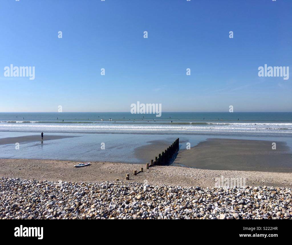 Beach in spring Stock Photo - Alamy