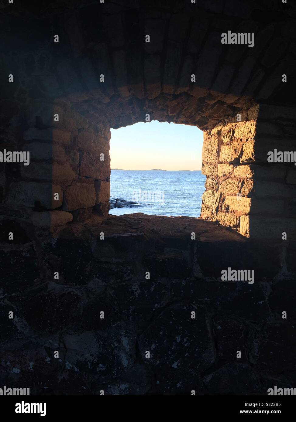 Window to the sea Stock Photo - Alamy