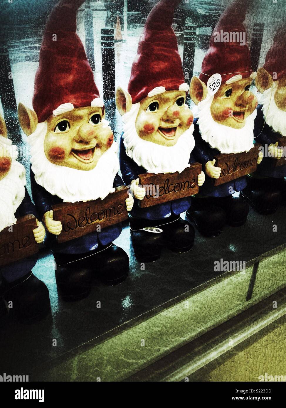 A line of gnomes Stock Photo - Alamy