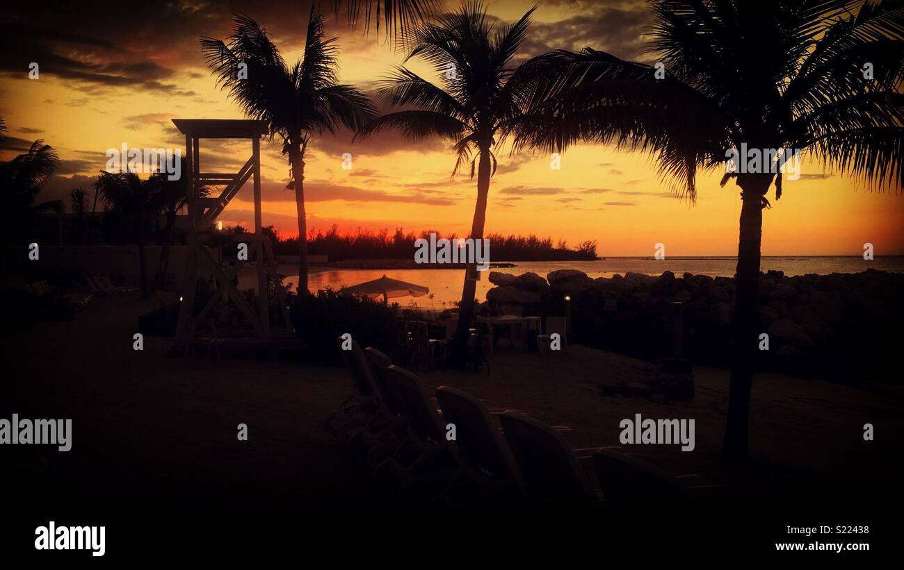 Jamaican sunset in April 2017 Stock Photo - Alamy