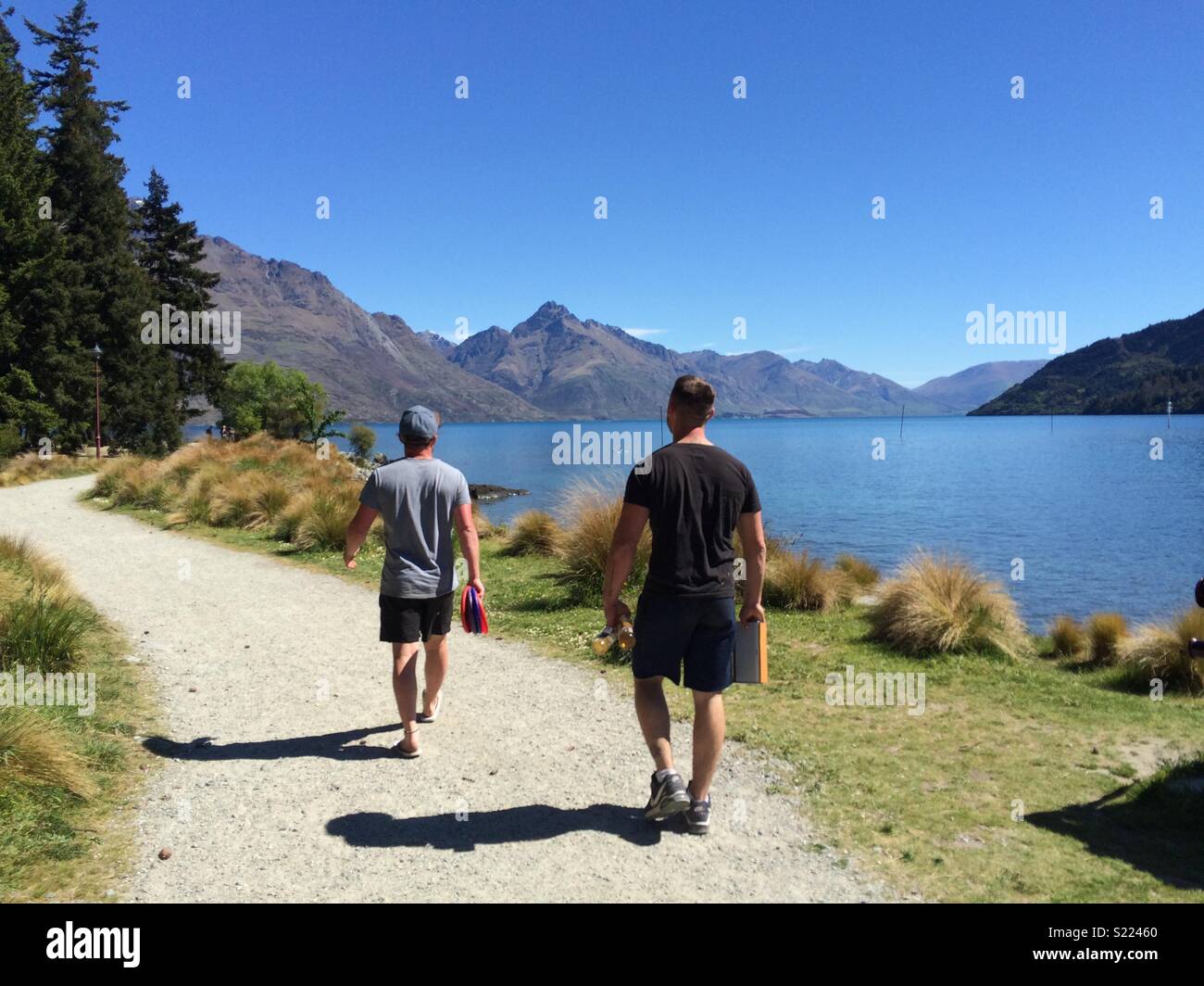 Summer days in Queenstown Stock Photo - Alamy