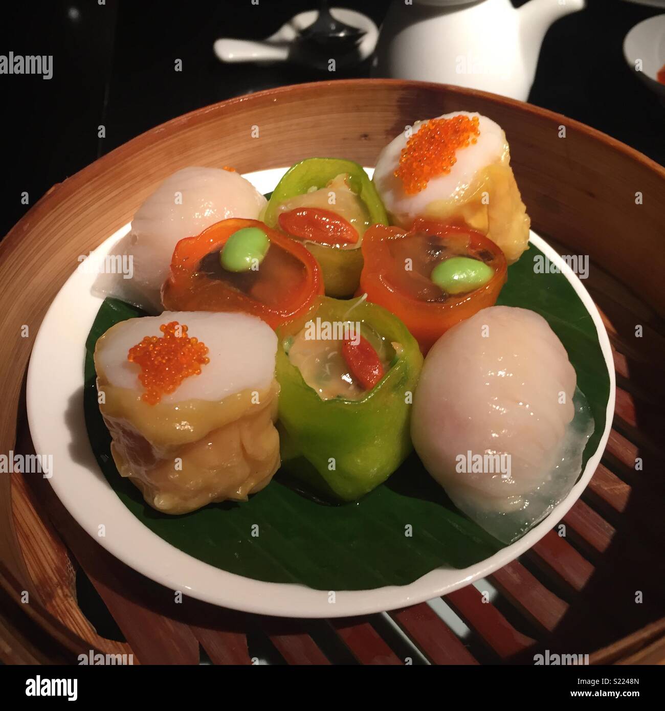 Steamed dim sum Stock Photo - Alamy