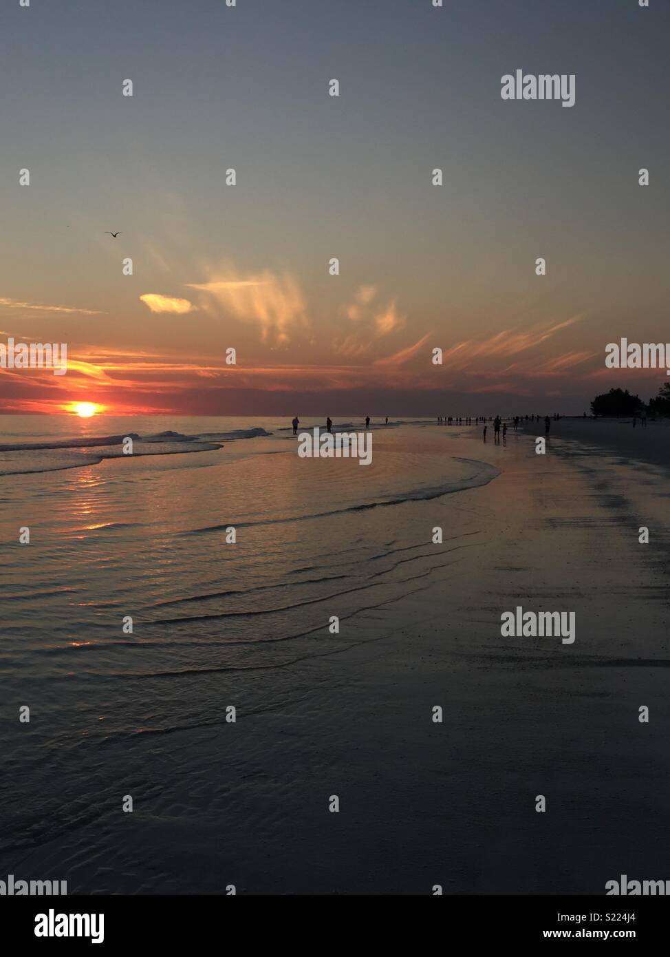Sunset at Holmes Beach Stock Photo - Alamy