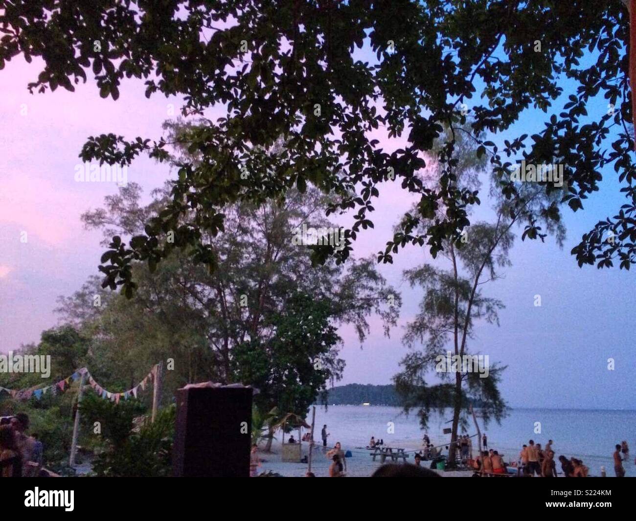 Beach party on Koh Rong, Cambodia Stock Photo - Alamy