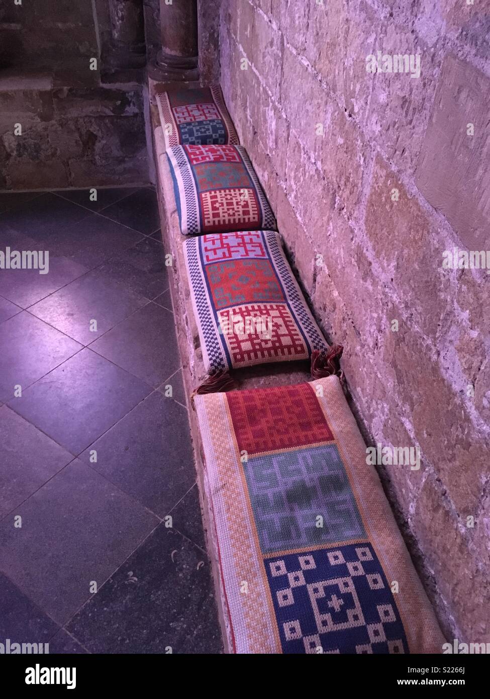 Stunning pew seating Stock Photo - Alamy