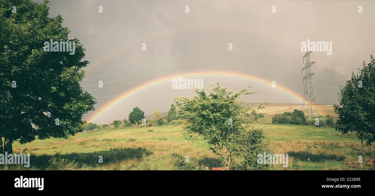 Pylon With Rainbow High Resolution Stock Photography and Images - Alamy