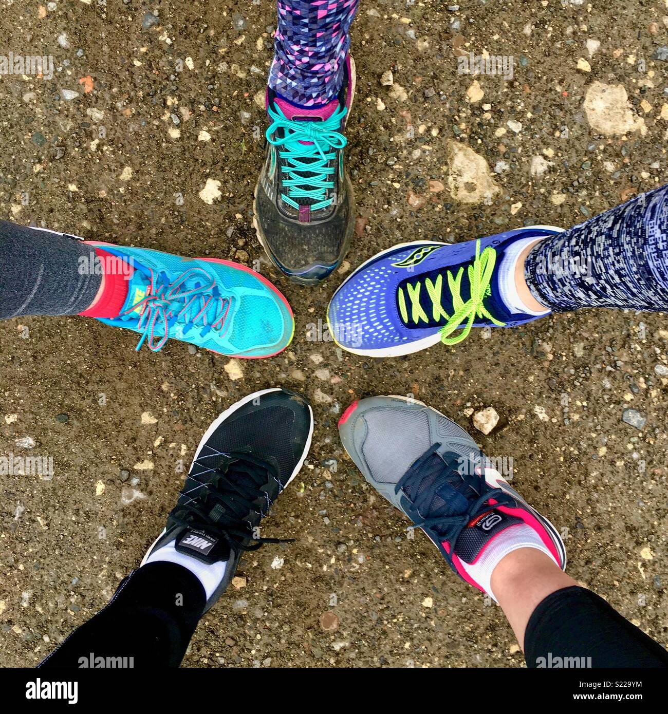 Runners feet hi-res stock photography and images - Alamy