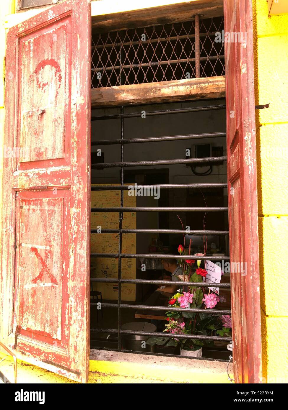 Looking outside from a window smartphone stock photos and images - Alamy