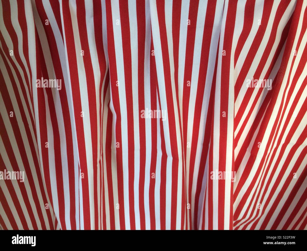 Red and white striped fabric Stock Photo - Alamy