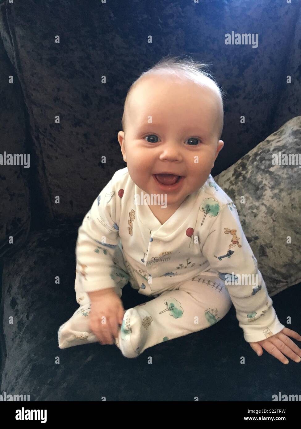 Joyful baby boy Stock Photo - Alamy