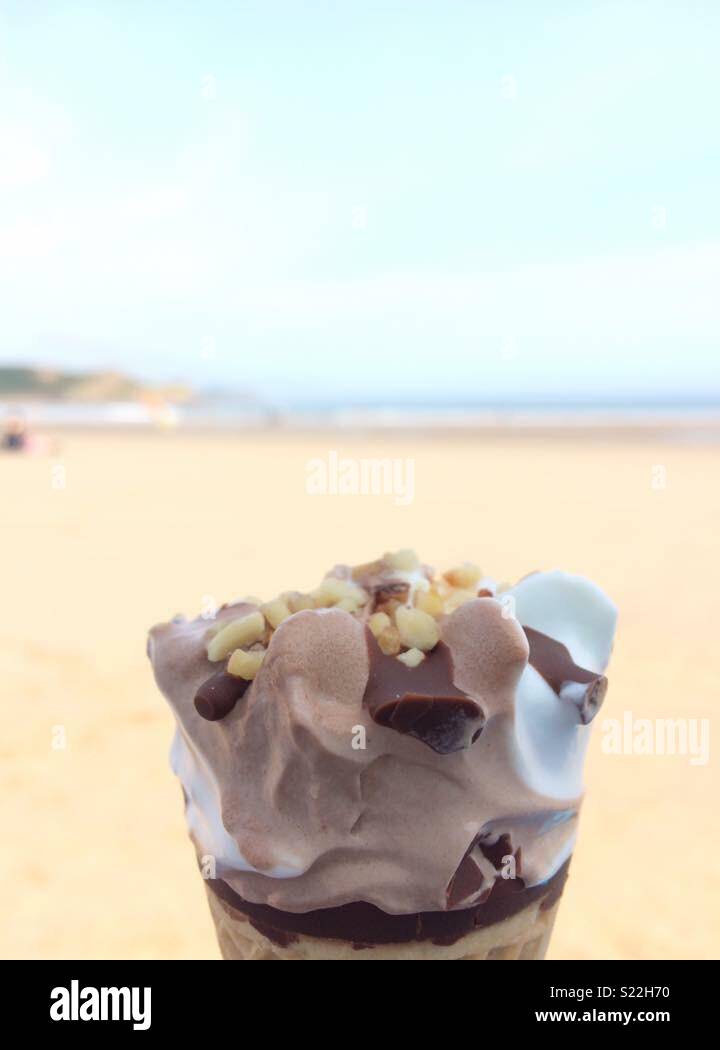 Icecream at the beach Stock Photo - Alamy
