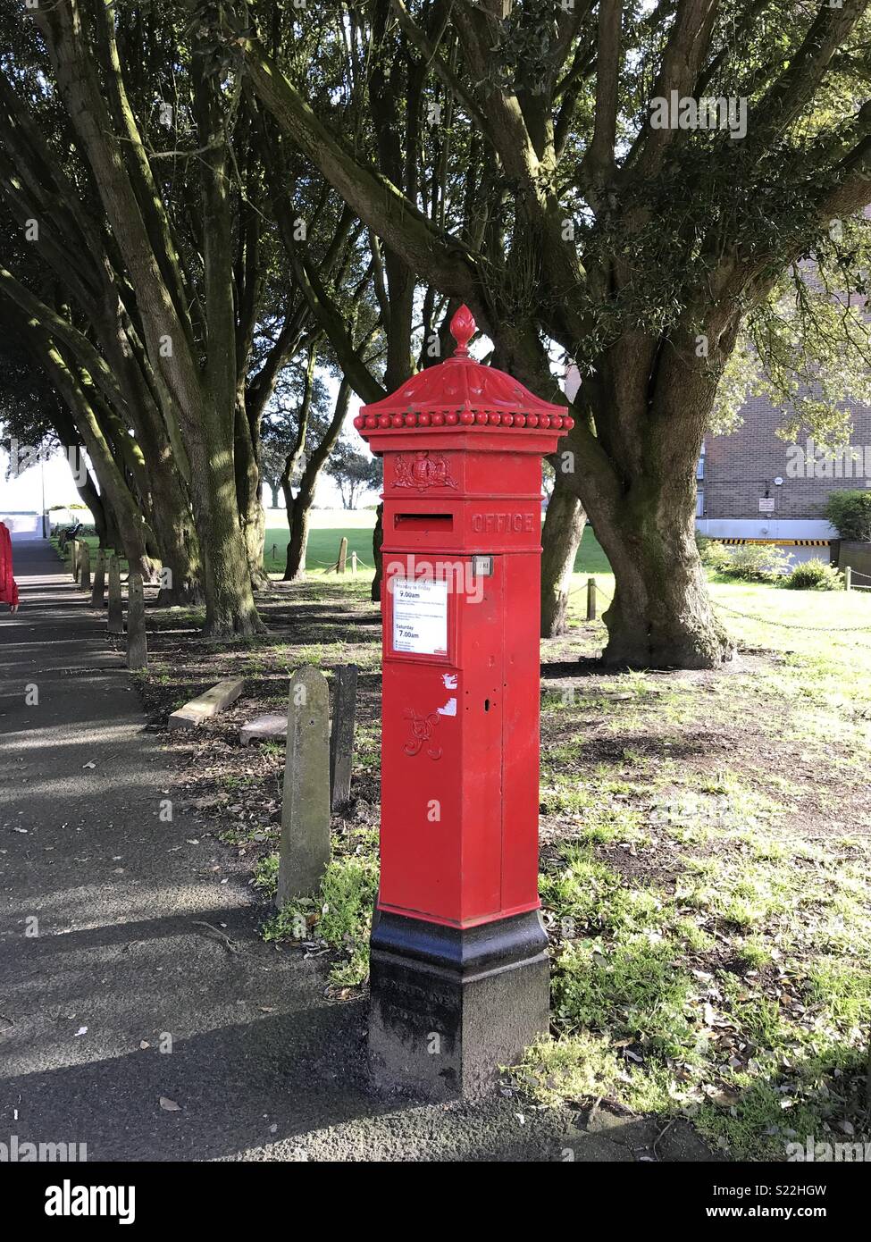 Victorian Letter Box at East Cliff Bournemouth Stock Photo - Alamy