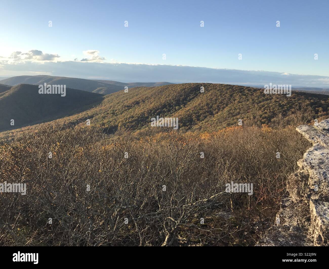 Mountain top views on a hike Stock Photo - Alamy