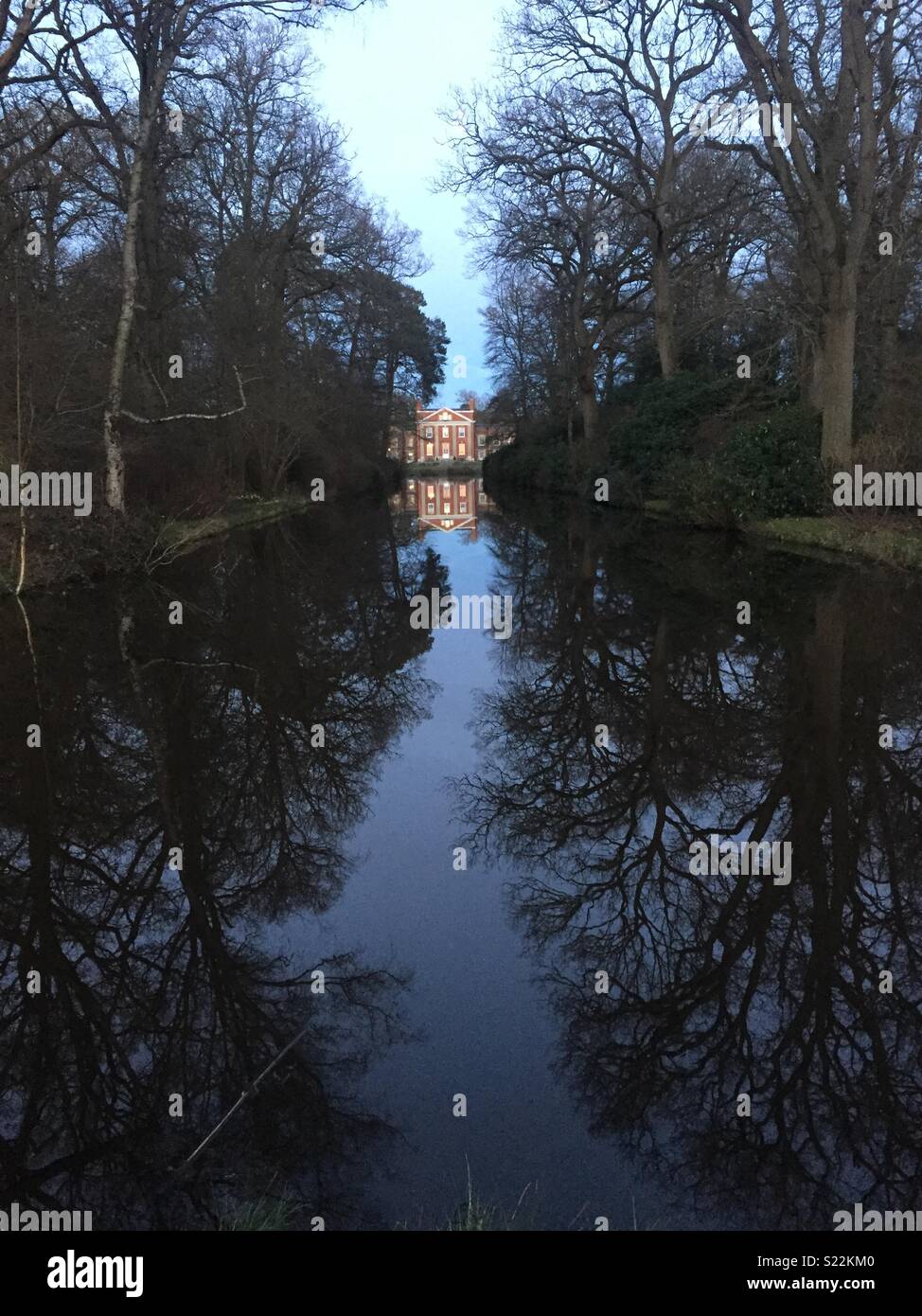 Manor House with reflection Stock Photo - Alamy