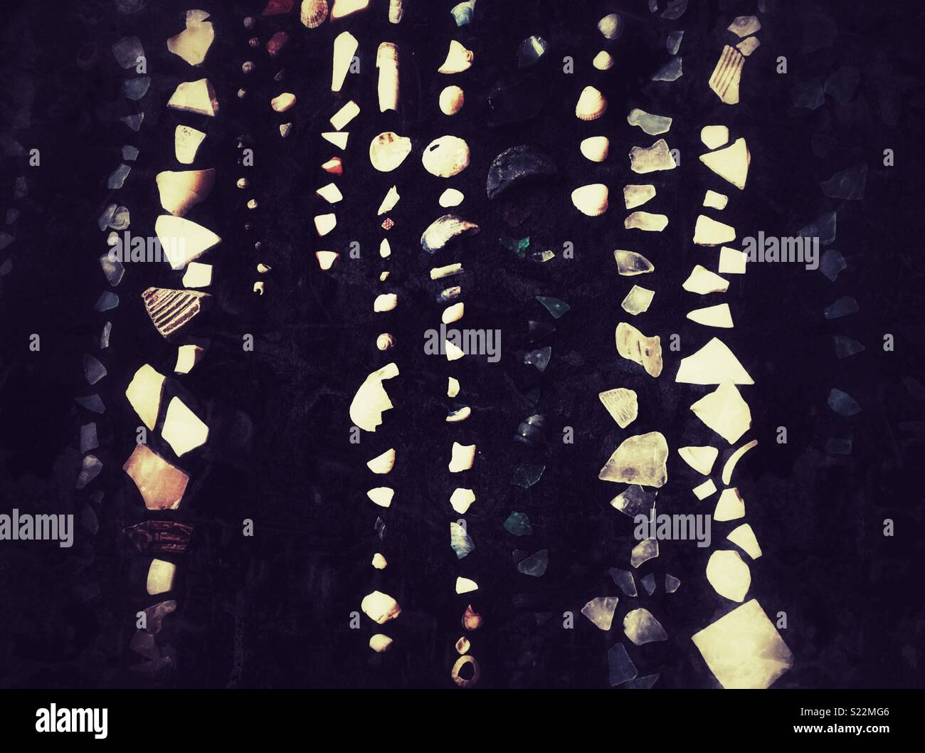 Collection of sea shells, stones and treasures Stock Photo - Alamy