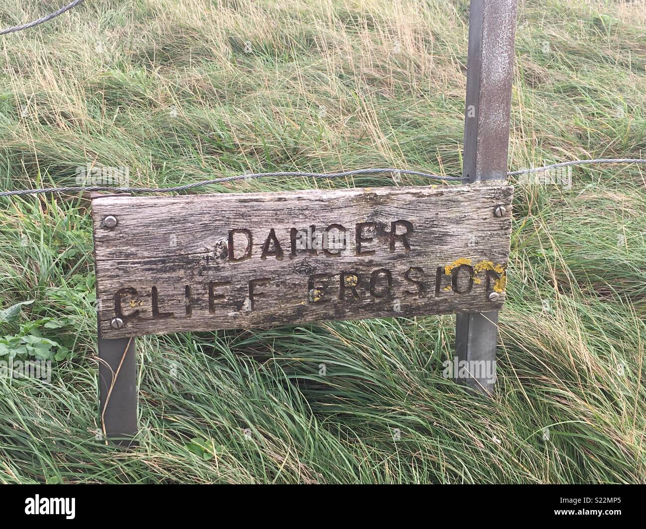 Cliff erosion sign hi-res stock photography and images - Alamy