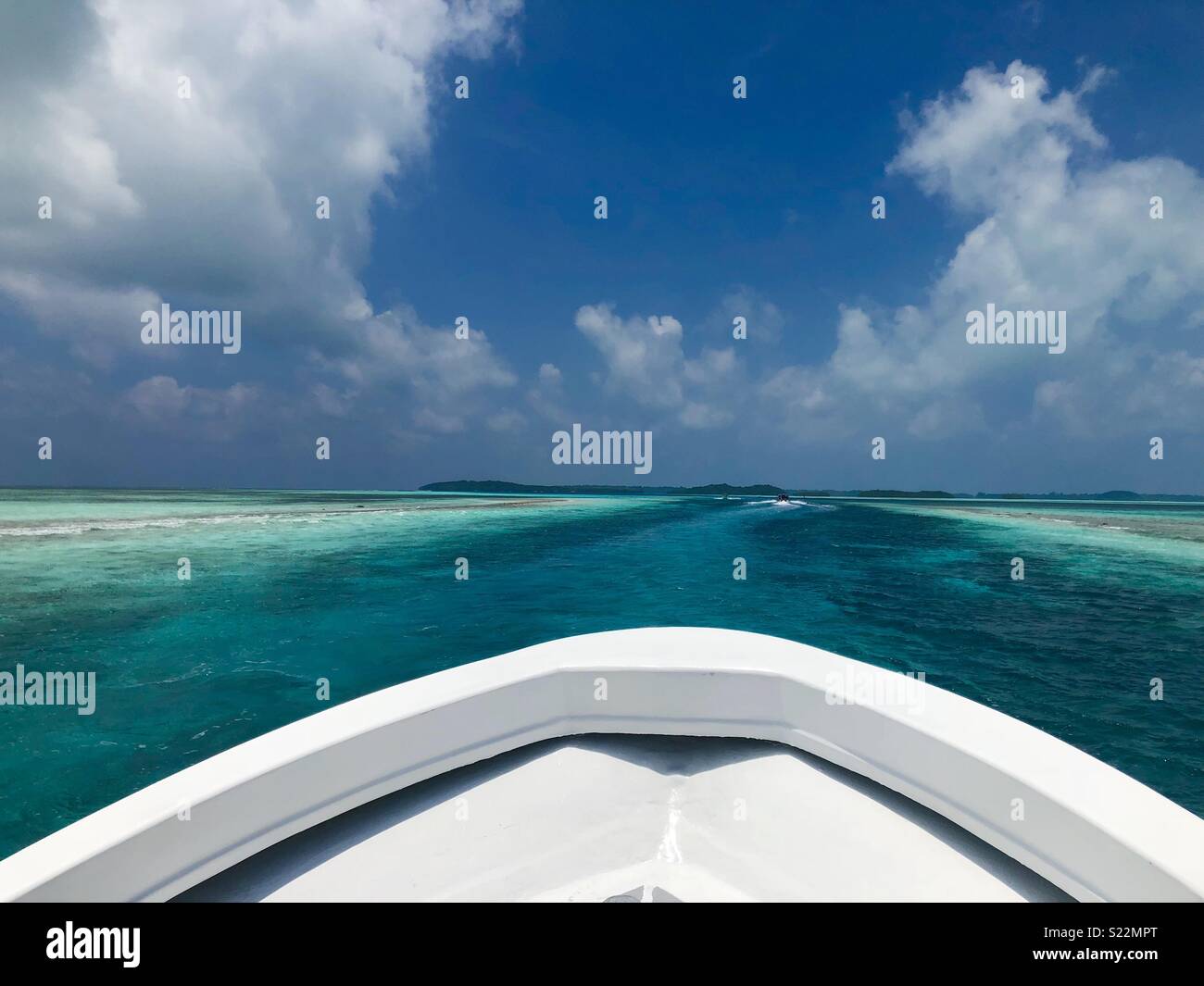 Boat ride through Micronesia Stock Photo - Alamy
