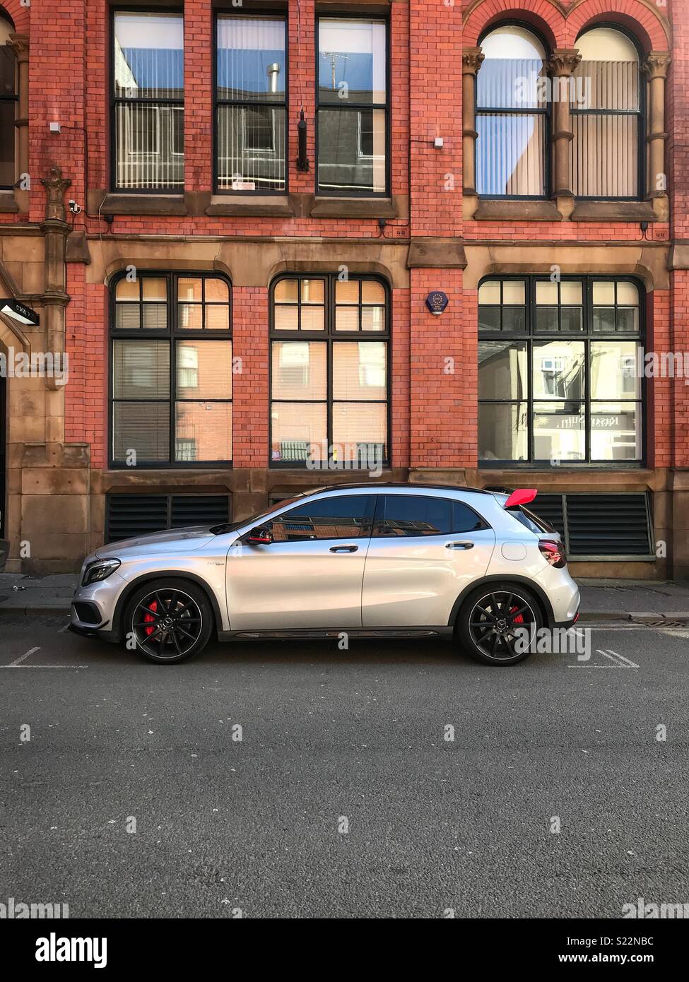 Mercedes Benz parked in a city street Stock Photo - Alamy