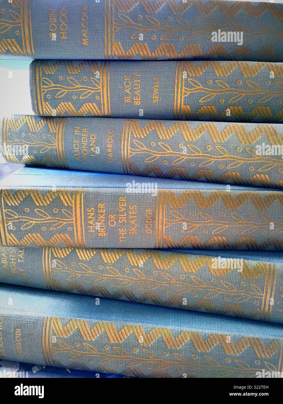 Book spines stack hi-res stock photography and images - Alamy