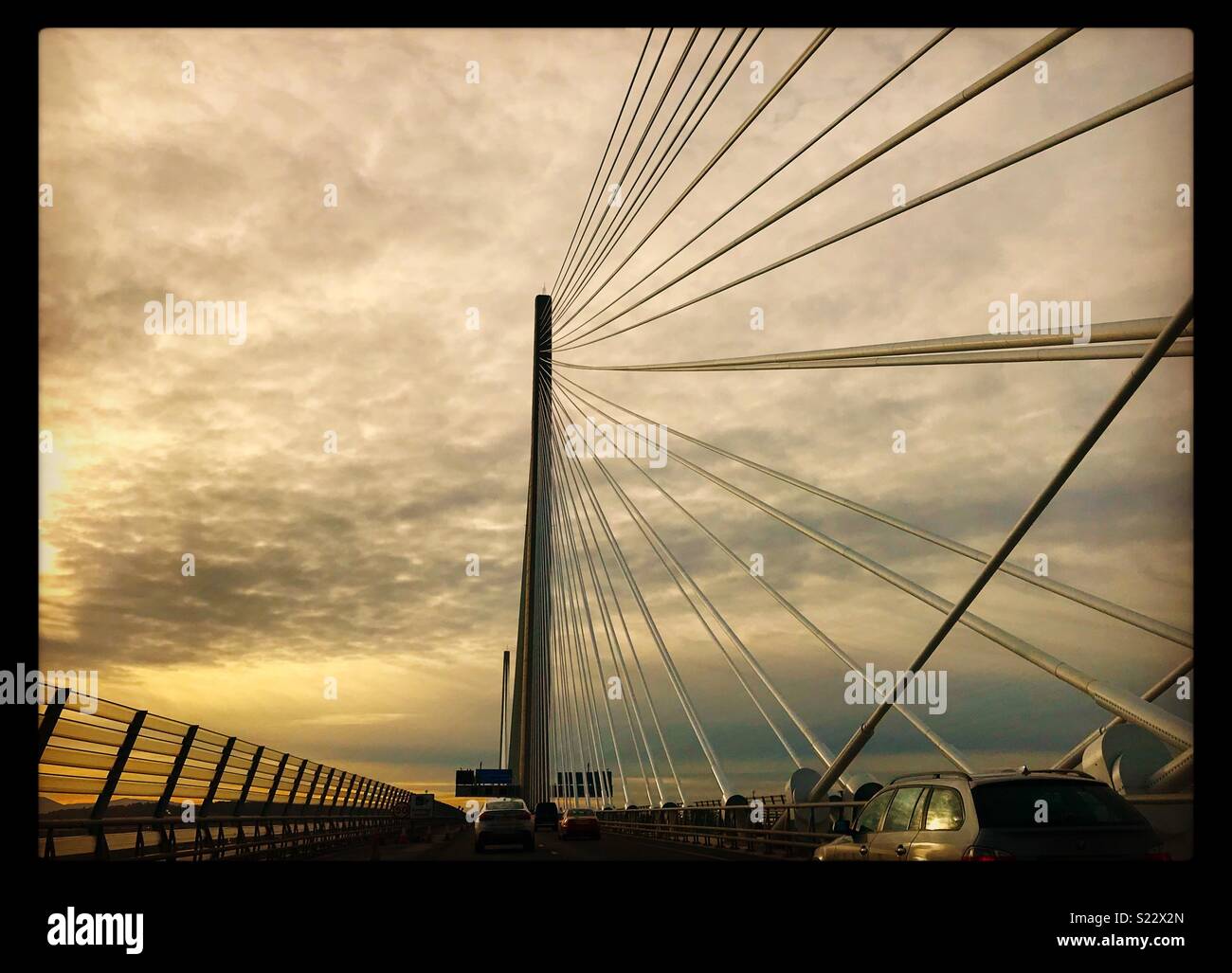 First crossing at Quensferry Stock Photo - Alamy