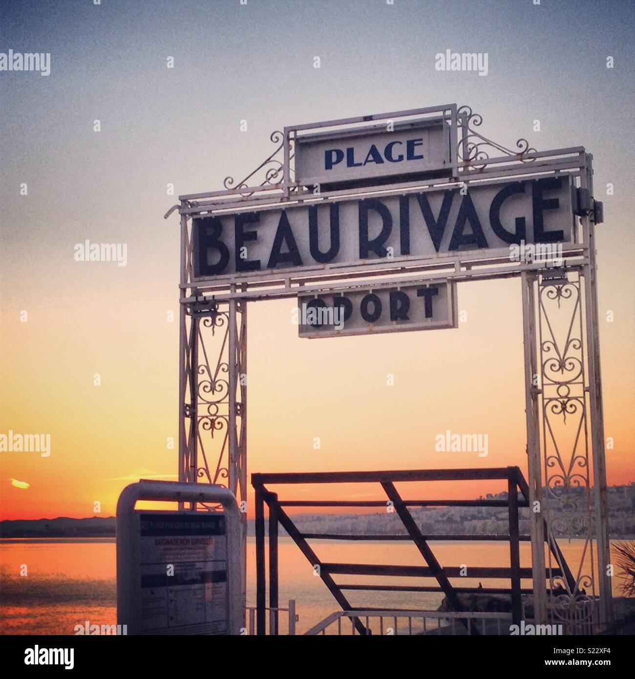 Sunset on the promenade of nice hi-res stock photography and images - Alamy