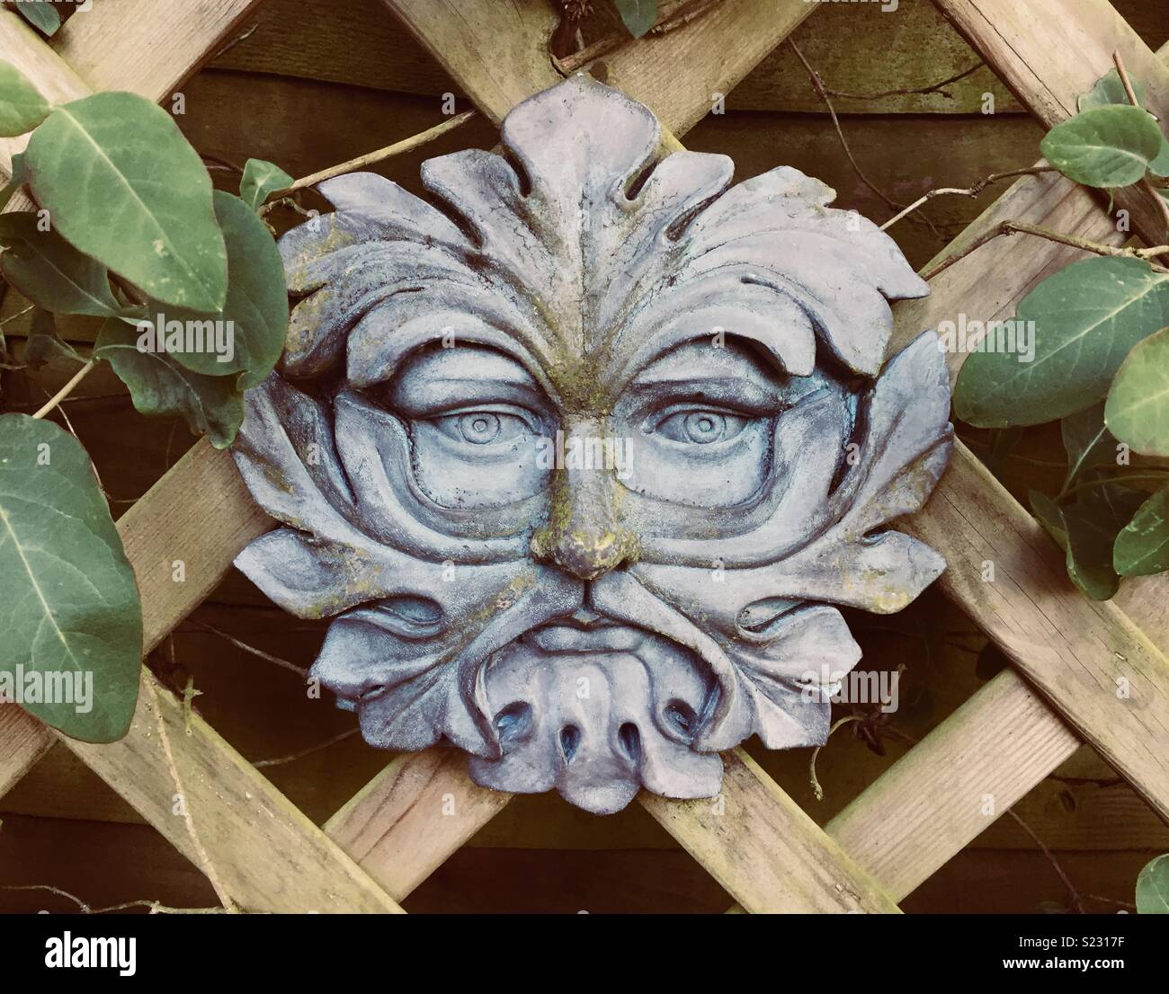 Green man face hi-res stock photography and images - Alamy