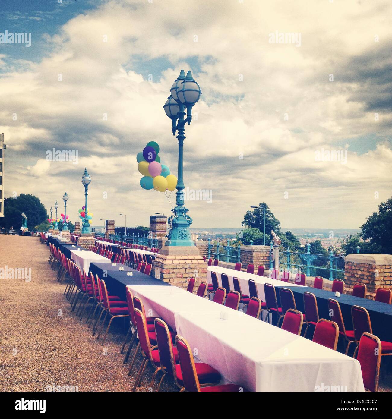 Tables ready for an event at Alexander Palace Stock Photo - Alamy