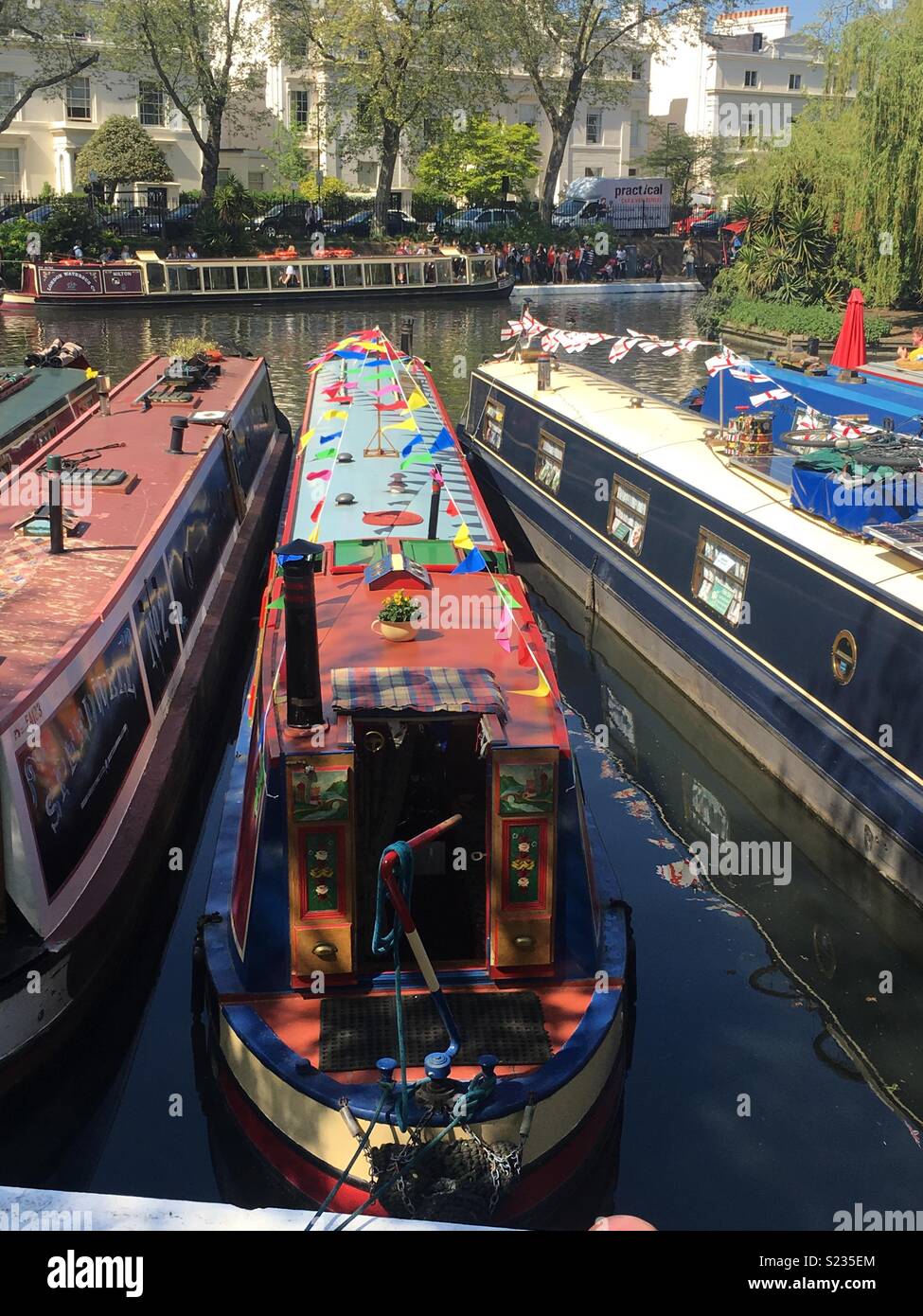 Colourful barges hi-res stock photography and images - Alamy