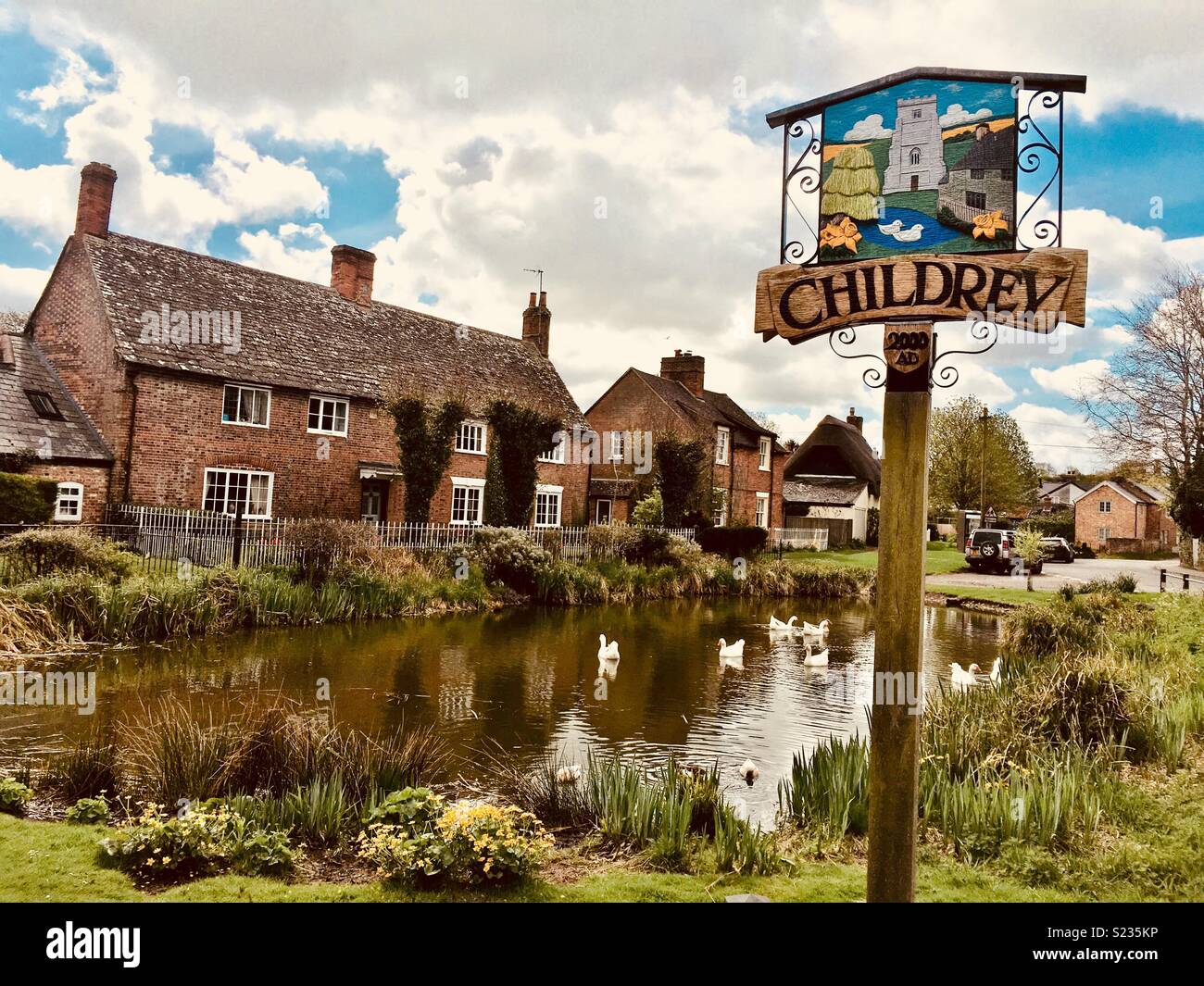 Duck Pond And Village England High Resolution Stock Photography and ...