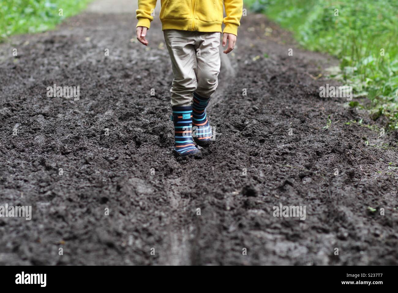 Fun in the mud Stock Photo - Alamy