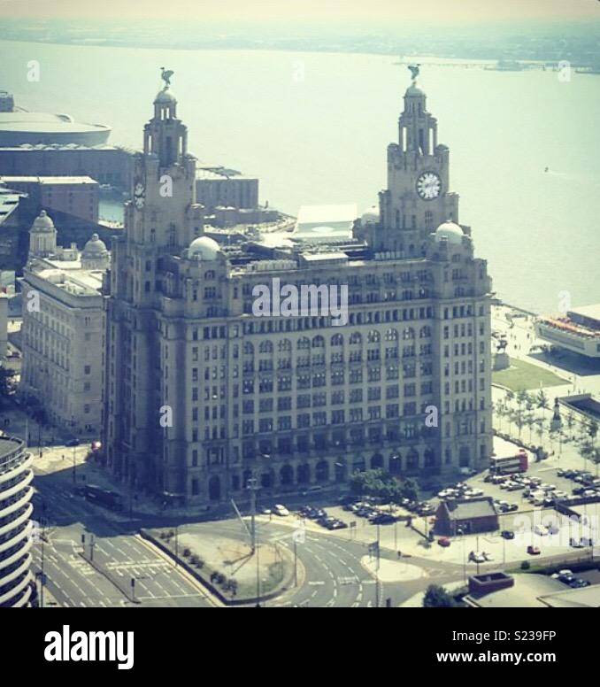 Liverpool waterfront aerial hi-res stock photography and images - Alamy