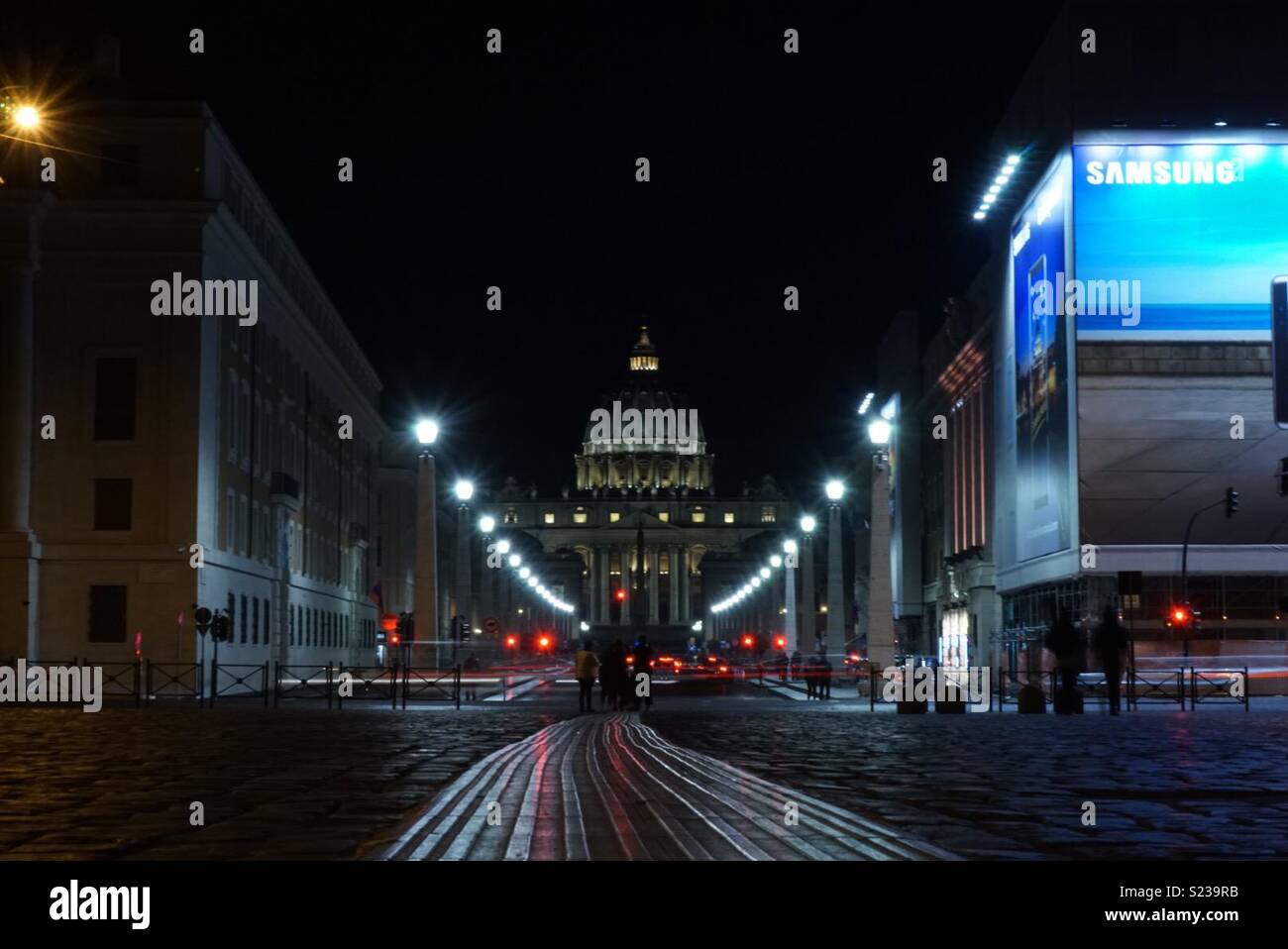 Rome at night Stock Photo - Alamy