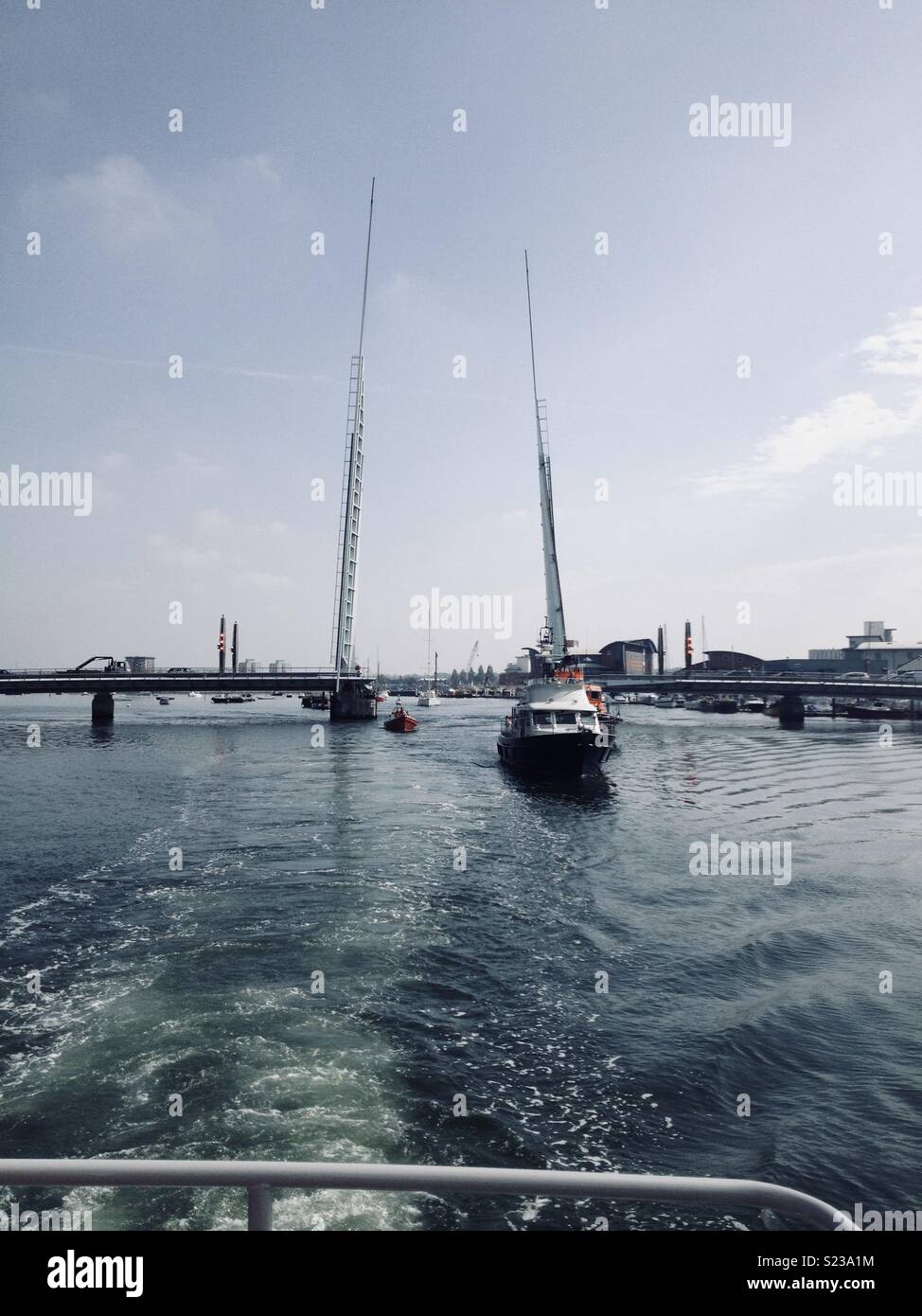 Boats on the river in Poole Harbour Stock Photo - Alamy