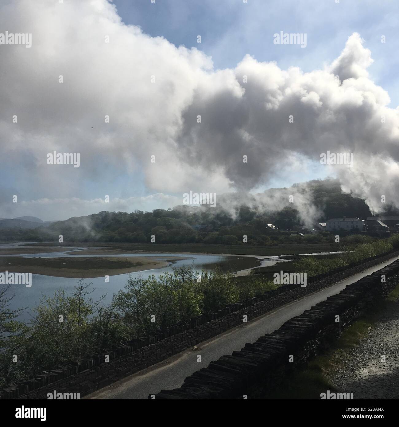 Blue steam train hi-res stock photography and images - Alamy