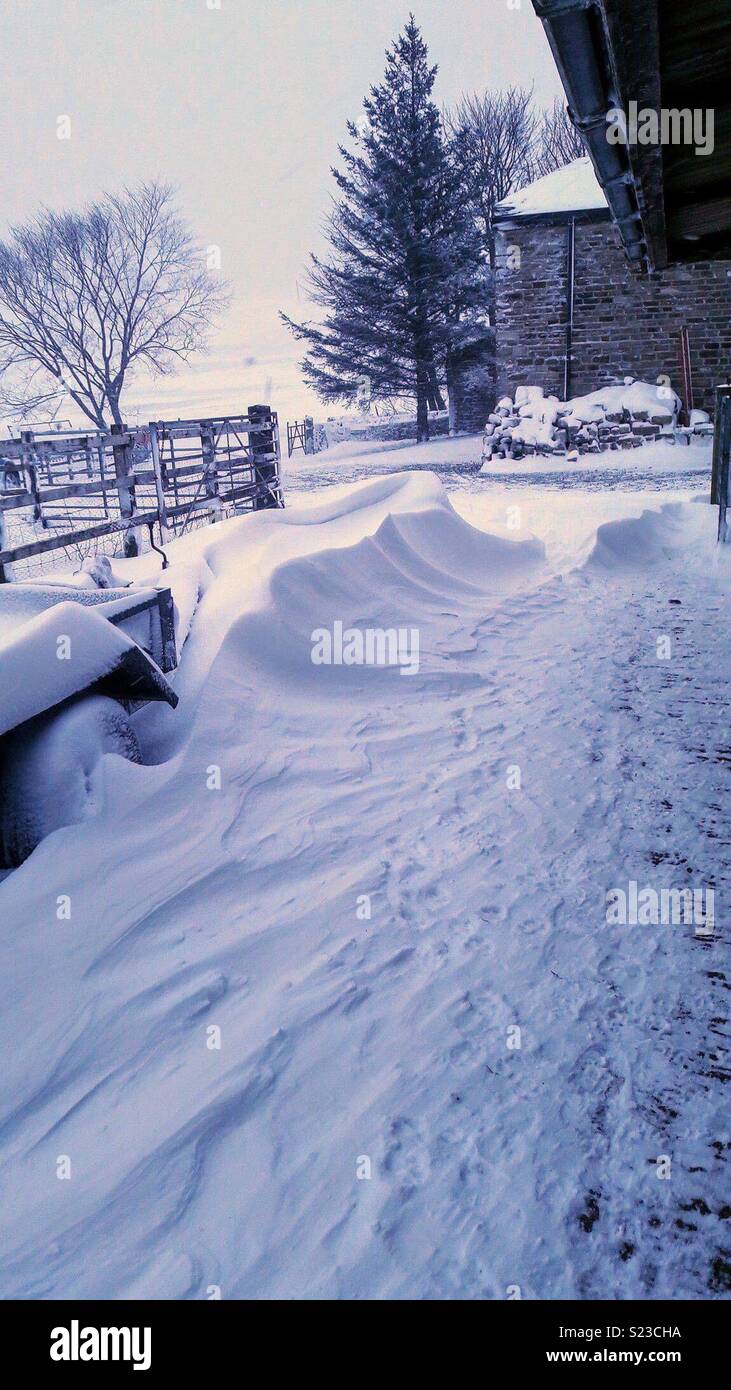 Deep Snow Drifts Winter Yorkshire High Resolution Stock Photography and ...