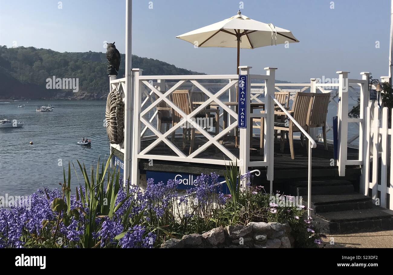 The captains table overlooking the sea Stock Photo - Alamy