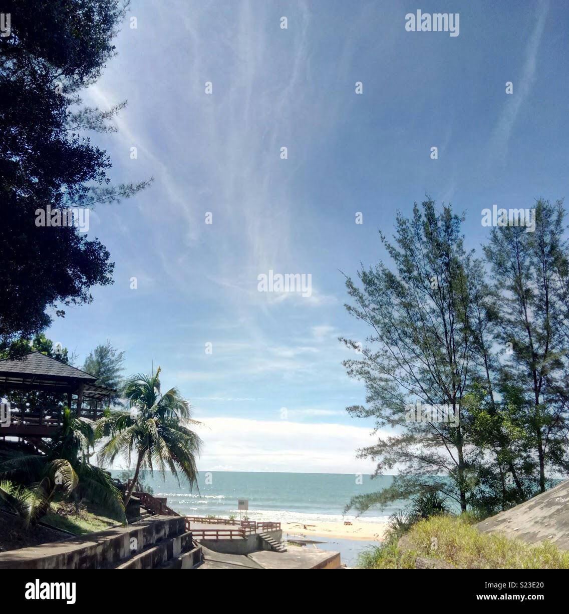 Maura Beach, Brunei Stock Photo - Alamy