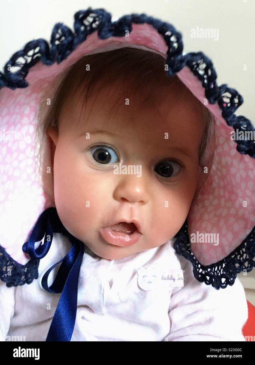 Frilly bonnet hi-res stock photography and images - Alamy