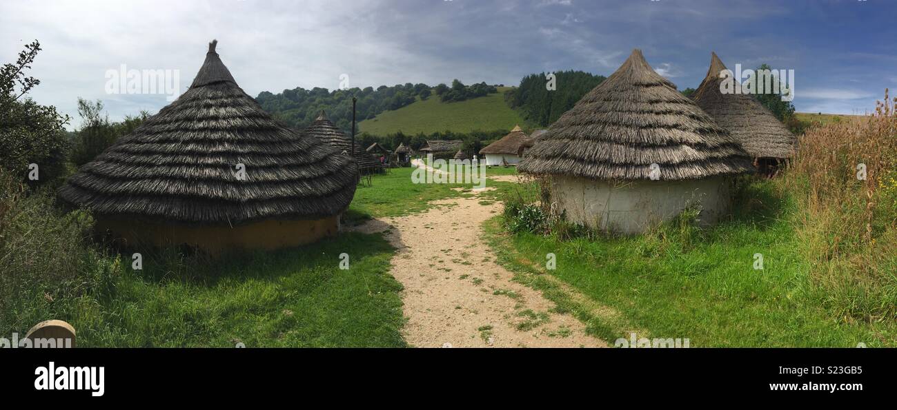 Butser Ancient Farm, South Downs National Park, Hampshire, England ...