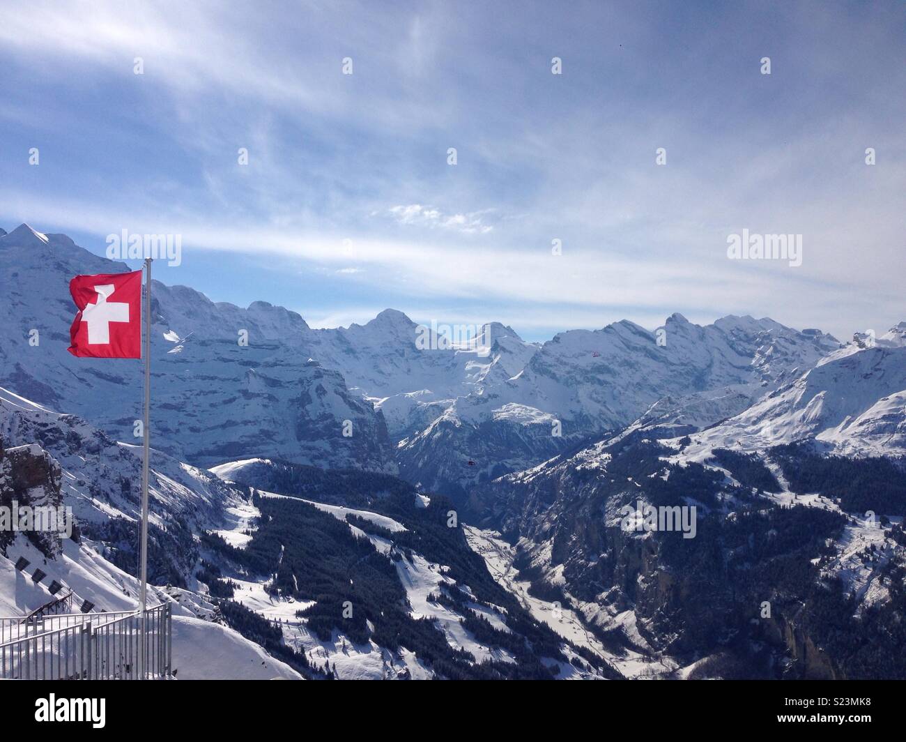 Switzerland Flag Mountains High Resolution Stock Photography and Images ...