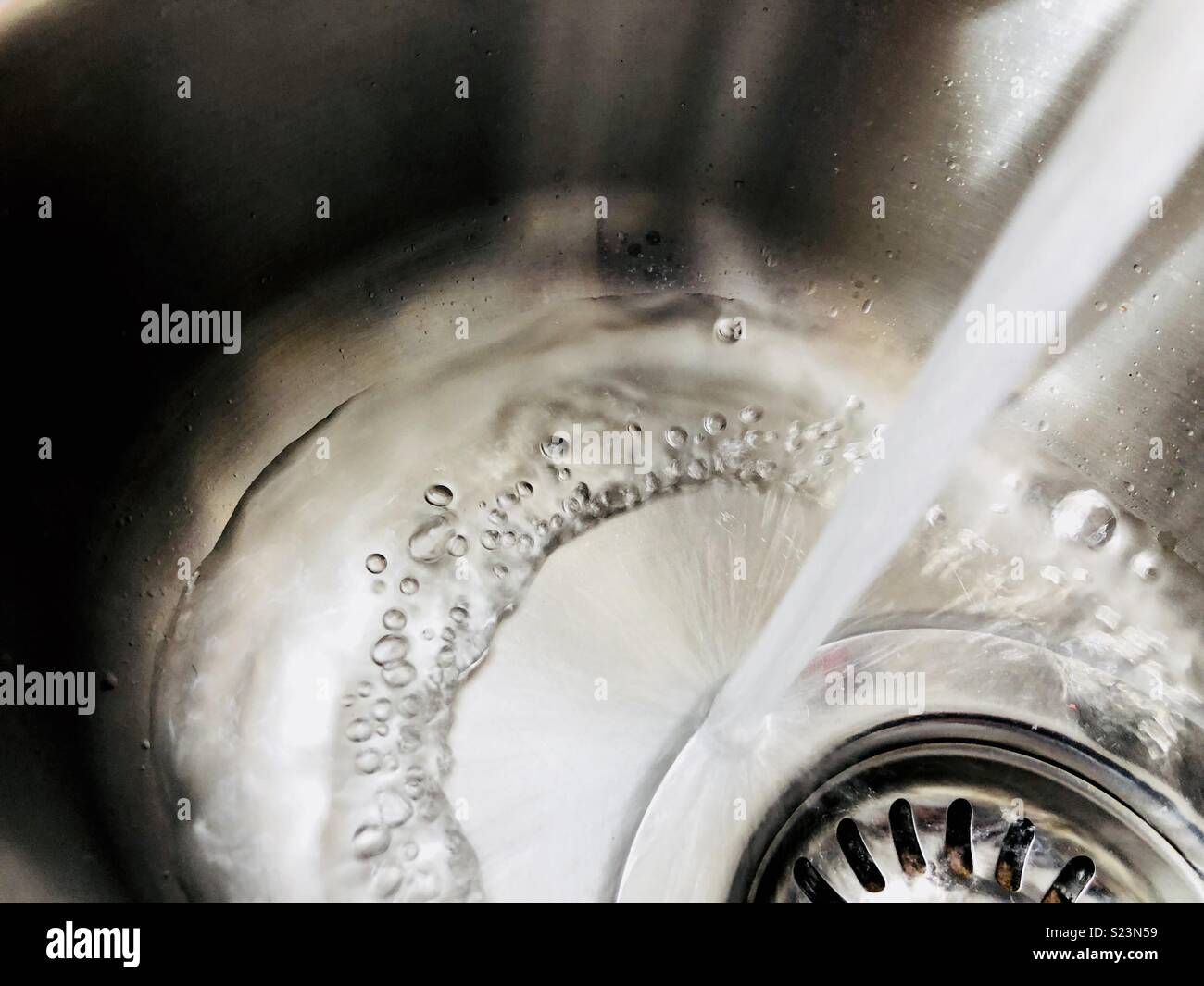 Sink water drain hi-res stock photography and images - Alamy