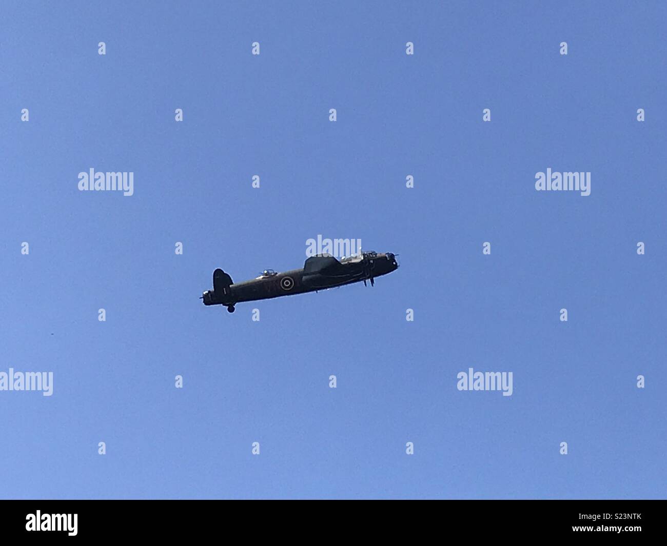 Lancaster Bomber flypast Stock Photo - Alamy